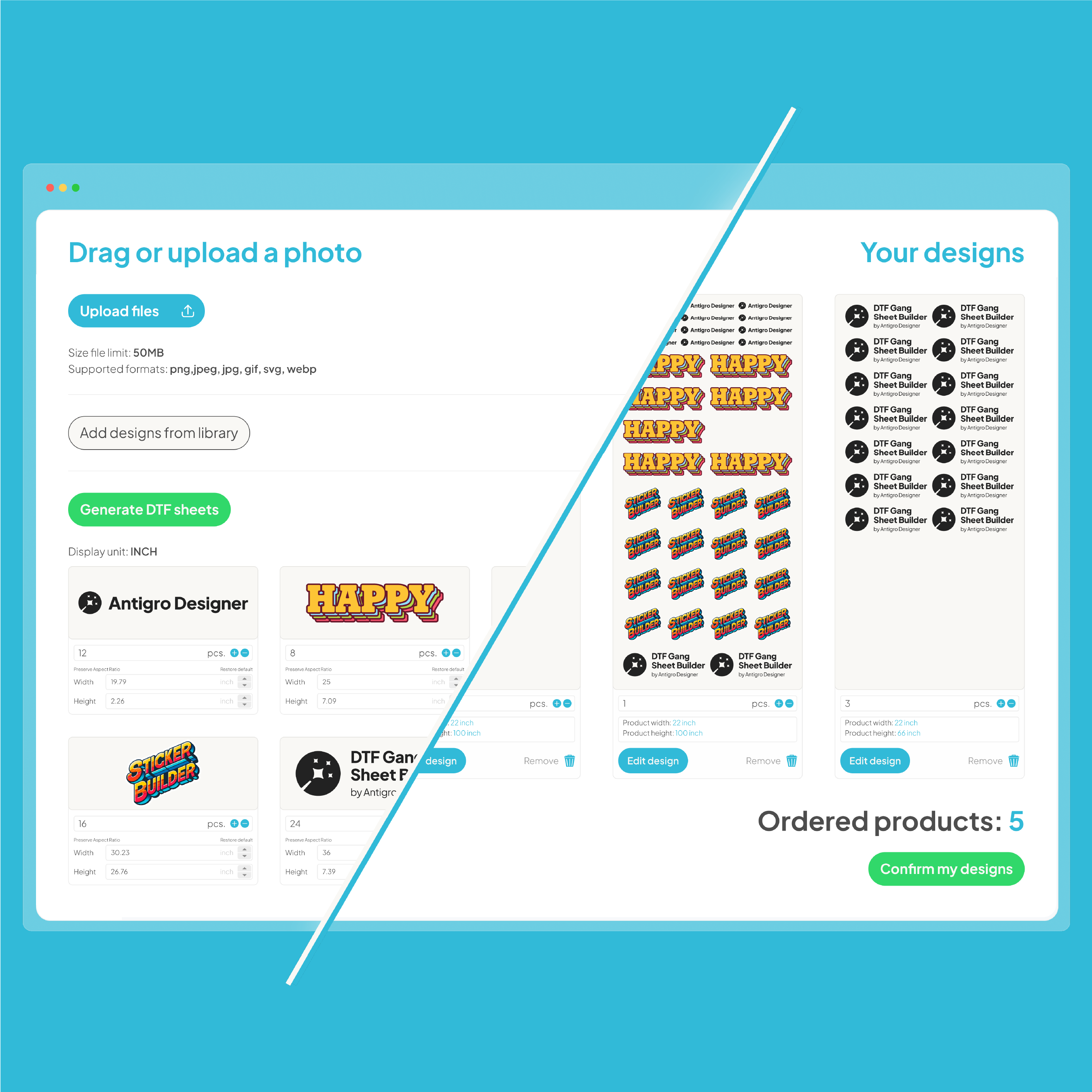 DTF Gang Sheet Auto-Nesting – DTF Transfer Lab Co